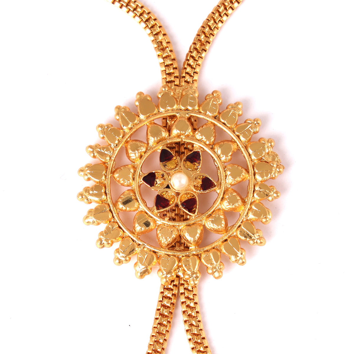 Floral Chakro Ratan Chur - Haath Phool - Two Pieces