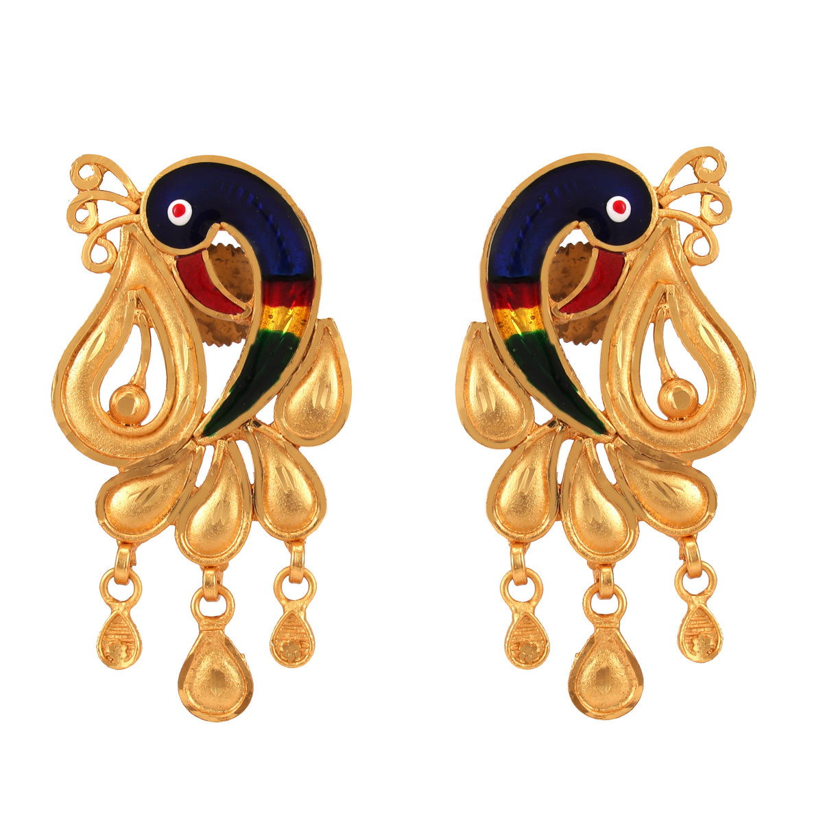 Sarang - Dual Mayur Minakari Necklace Set