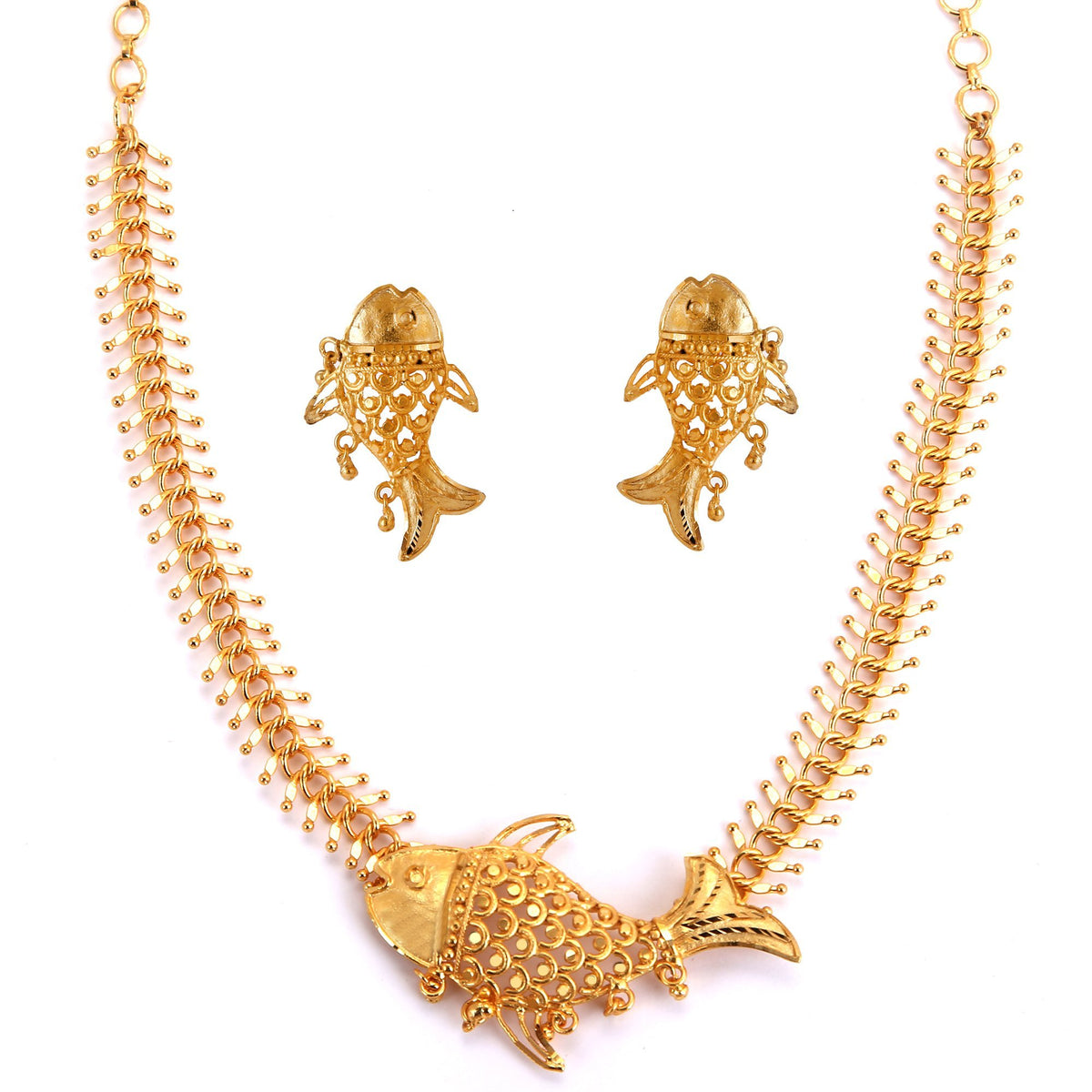 Fish Kanta (Mach Kanta) Necklace Set