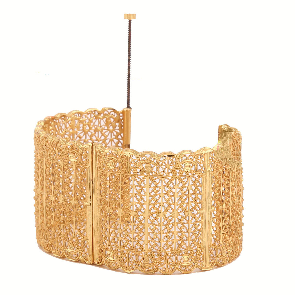 Net Glass Chur Gold-plated Bangles