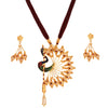 Hangsomukhi Mayur Pendant With Matching Earrings