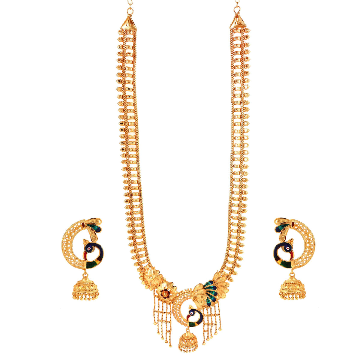 Dancing Peacock Sitahar Set With Kaan