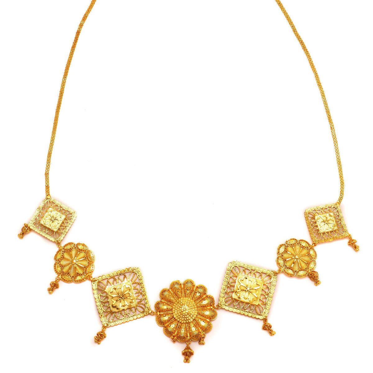 Round And Square Pattern Komor Bandhani - Waist Belt