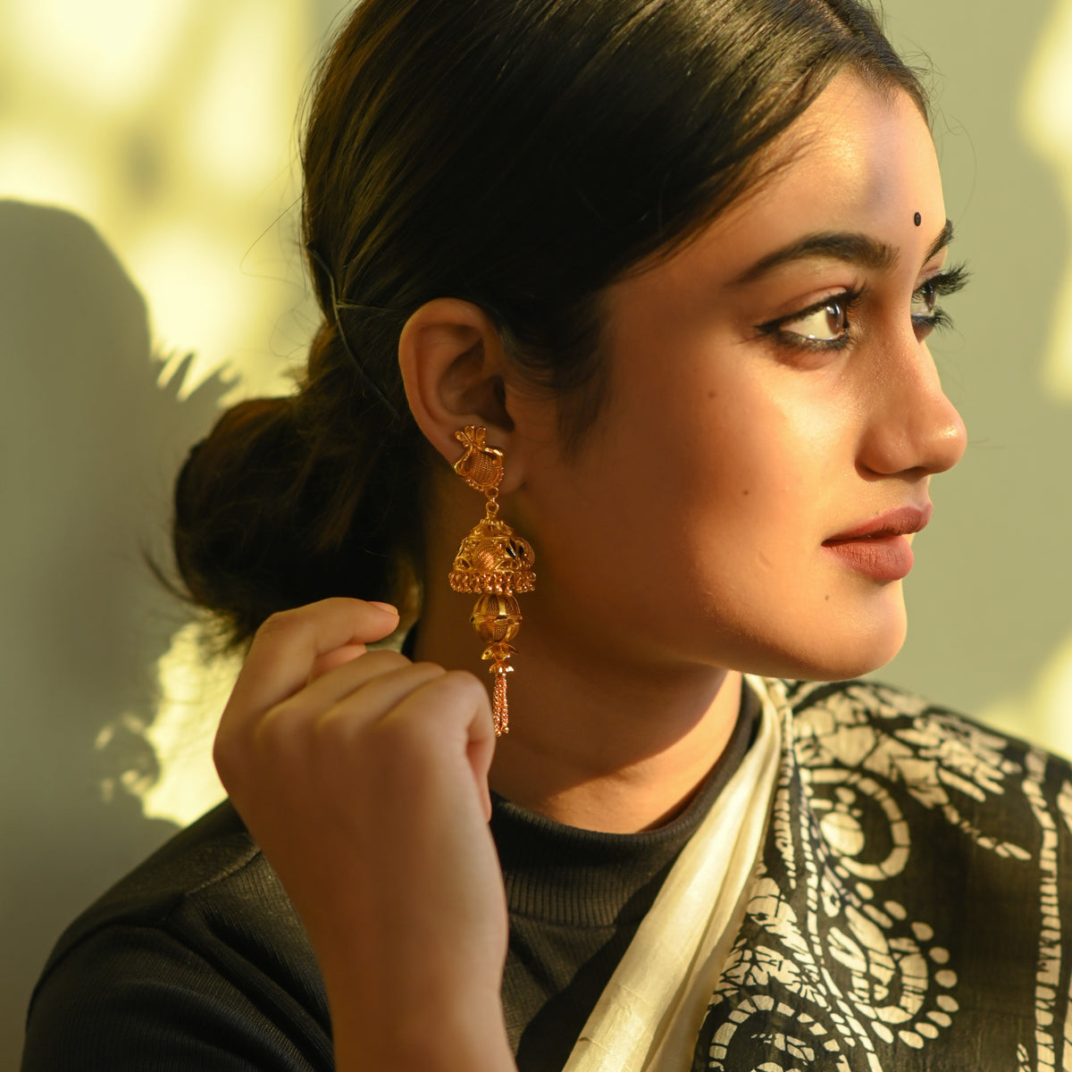 Round Ball Chain Jhumka