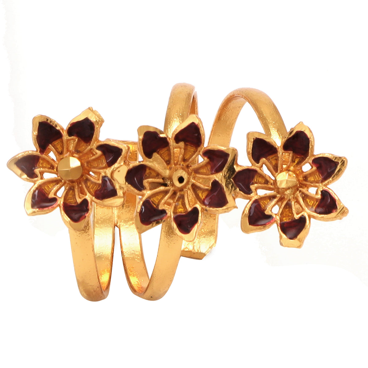 Triple Flower Ring
