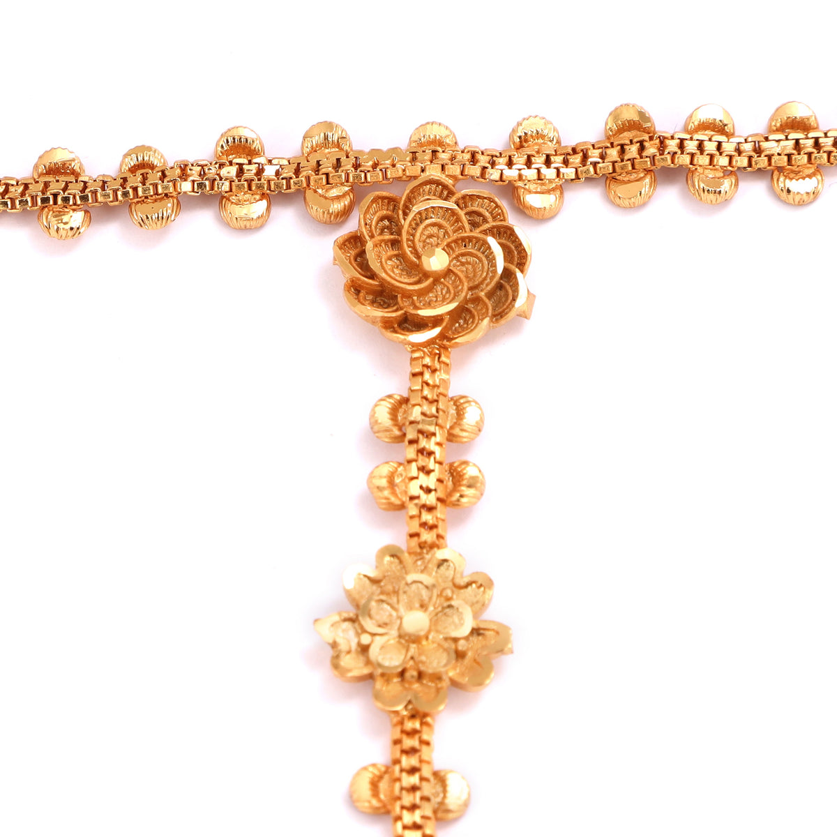 Triple Flower Ratan Chur - Haath Phool - Two Pieces